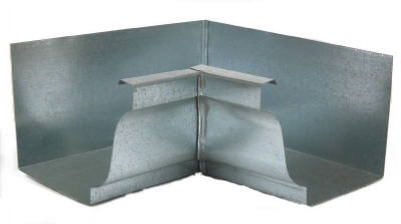 Amerimax 15201 Galvanized Steel Inside Mitre, 4", Mill Finish, Each ...