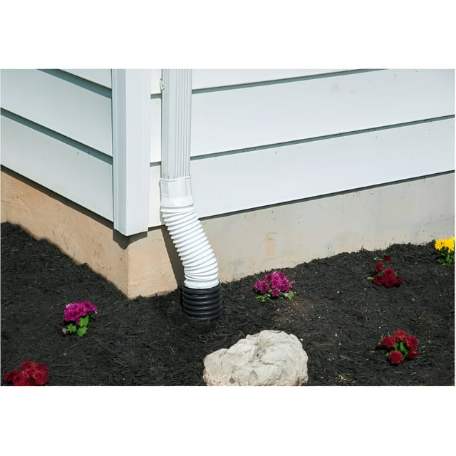 Amerimax 2 in. x 3 in. White Downspout Adapter - Walmart.com