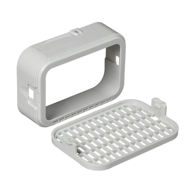 Amerimax Home Products 3'' x 4'' White Plastic Rodent Guard for Gutter ...