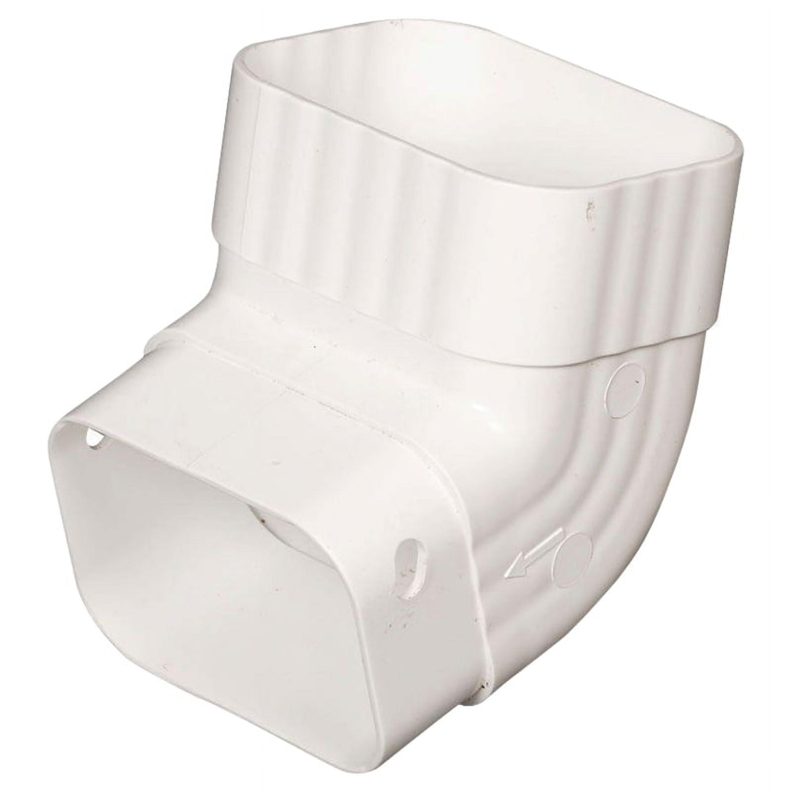 Amerimax 2 In. x 3 In. White Vinyl Front A Elbow M0627HP - Walmart.com