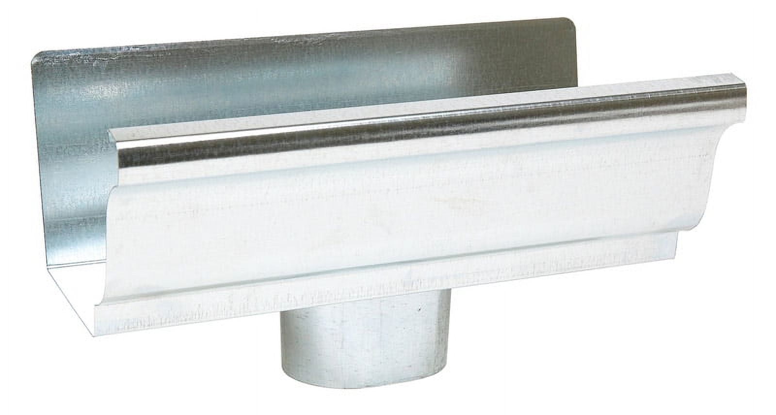 Amerimax 4 In. Galvanized Steel K-Style Gutter End with Outlet 15010 ...