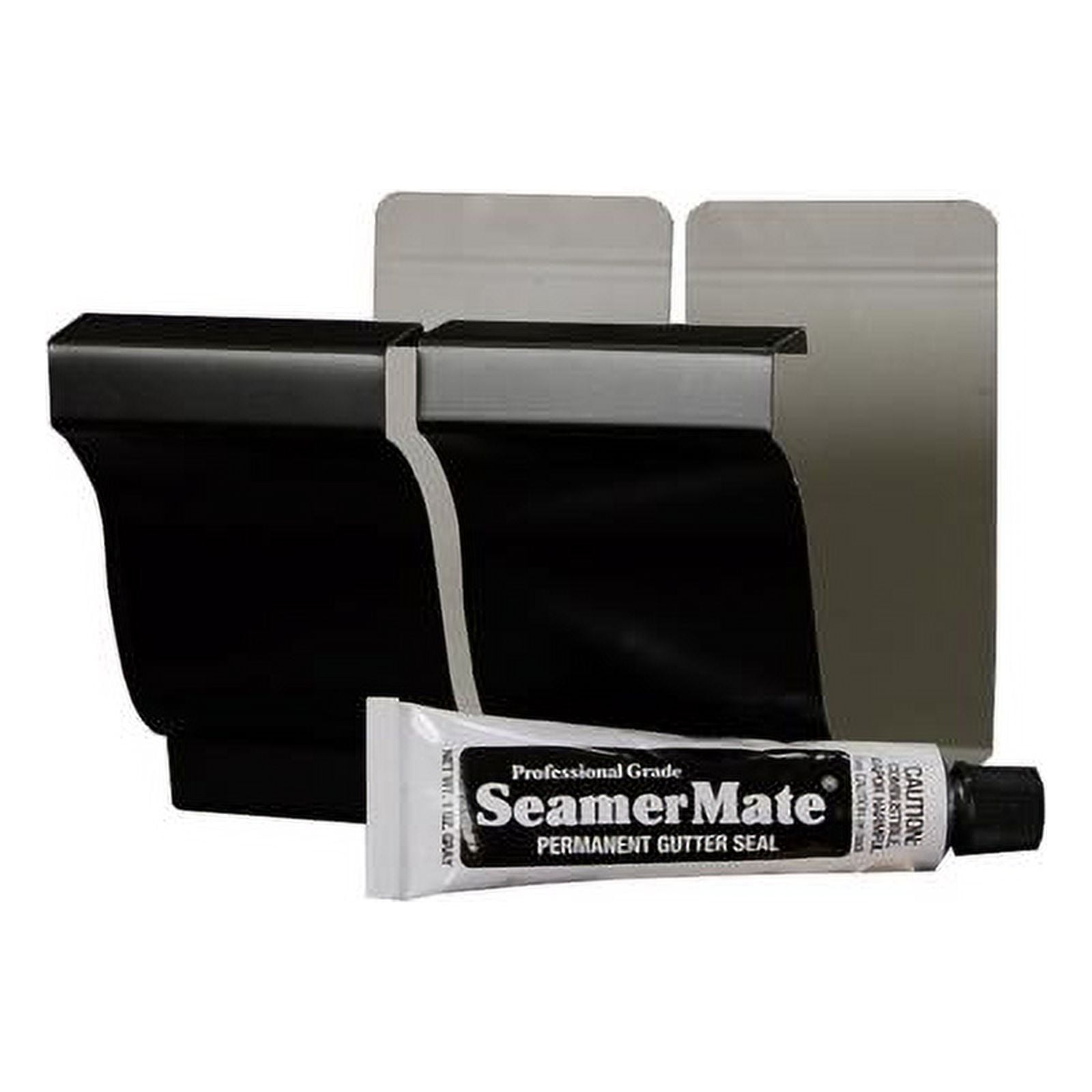 Amerimax 5 in. W X 3 in. L Black Aluminum K Gutter Connector - Walmart.com