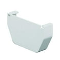 Amerimax Gutter End Cap, Contemporary, Vinyl, White, 5-in. -T0511 ...