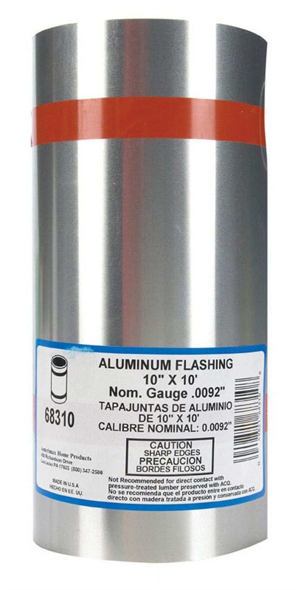 AMERIMAX HOME PRODUCTS Flashing, Mill Finish Aluminum, 10-In. x 10-Ft ...
