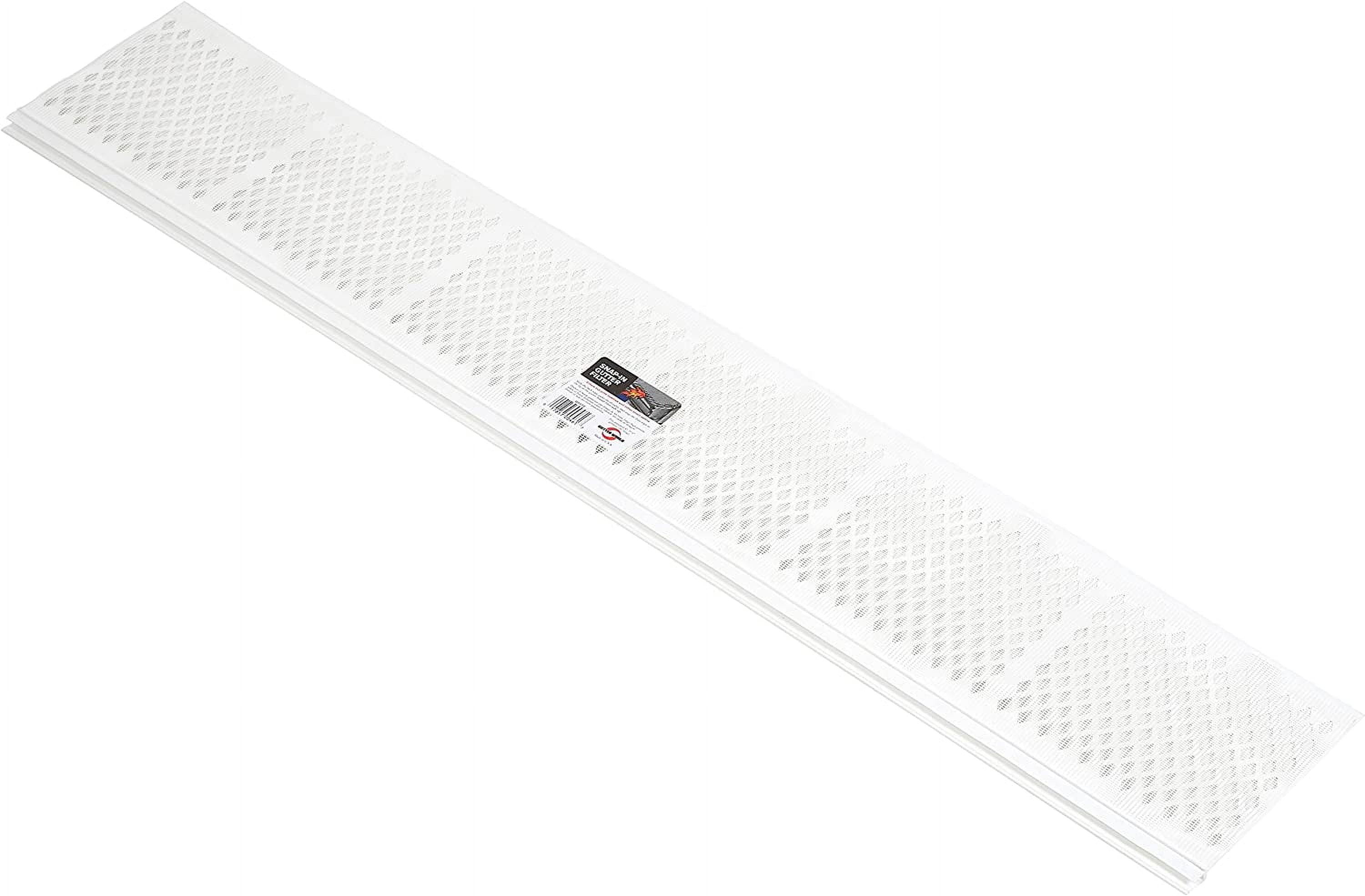 Amerimax Home Products 86670 Snap-in Filter Gutter Guard, 3', White ...