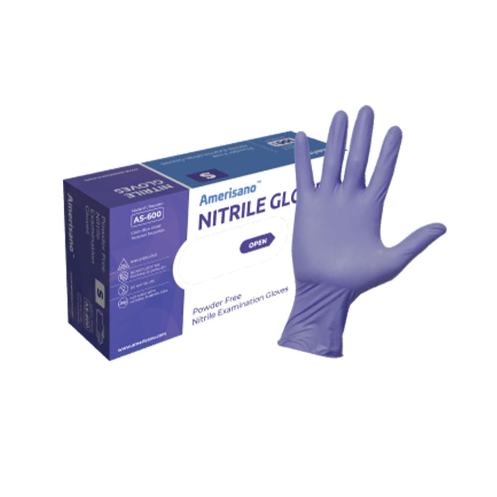 Amerisano 100% Nitrile Exam Gloves | Medical Grade, 510(k), Chemo rated ...