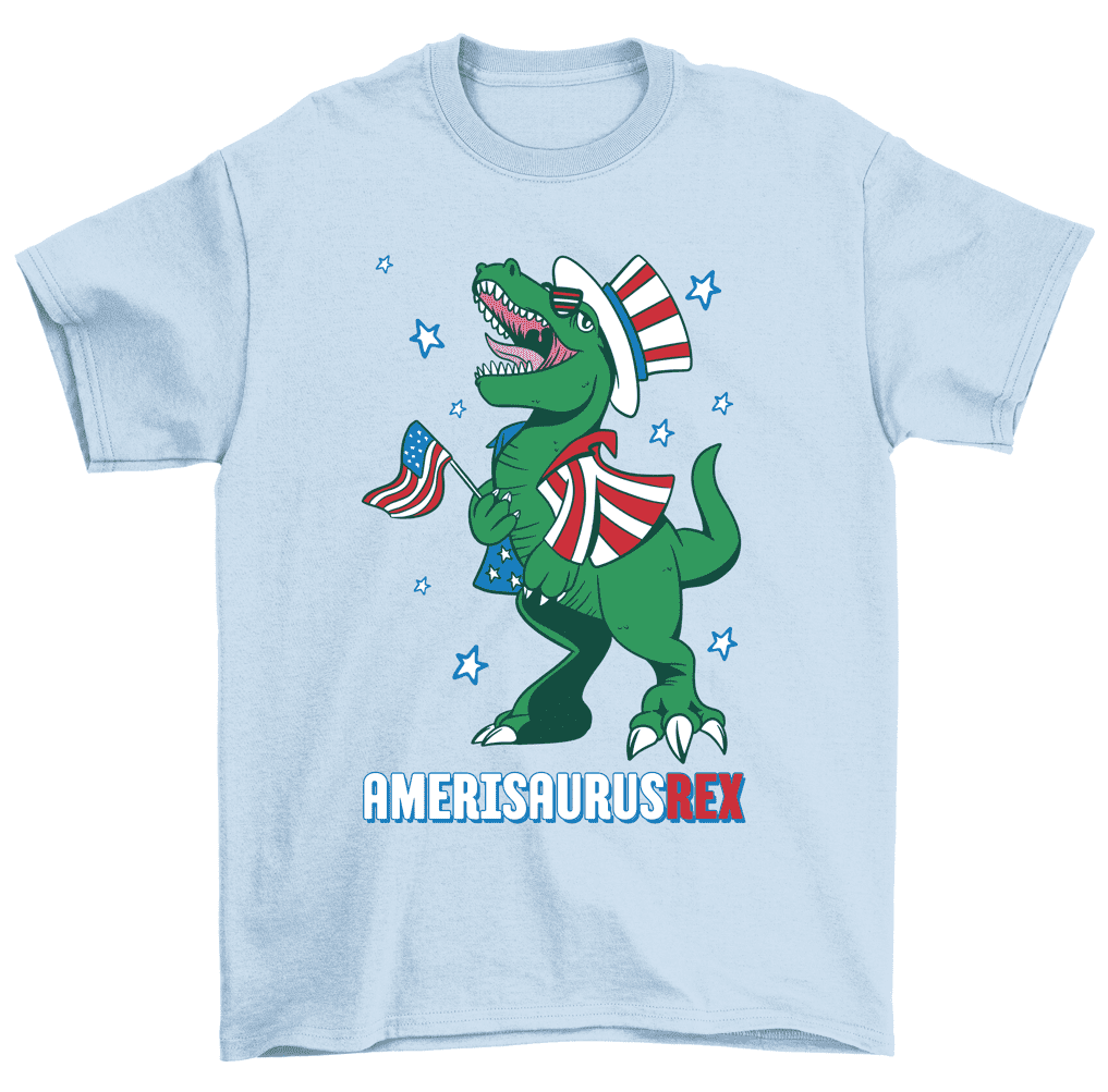 Amerisaurus Rex America US Flag T-Rex Dinosaur T-Shirt Men - Walmart.com