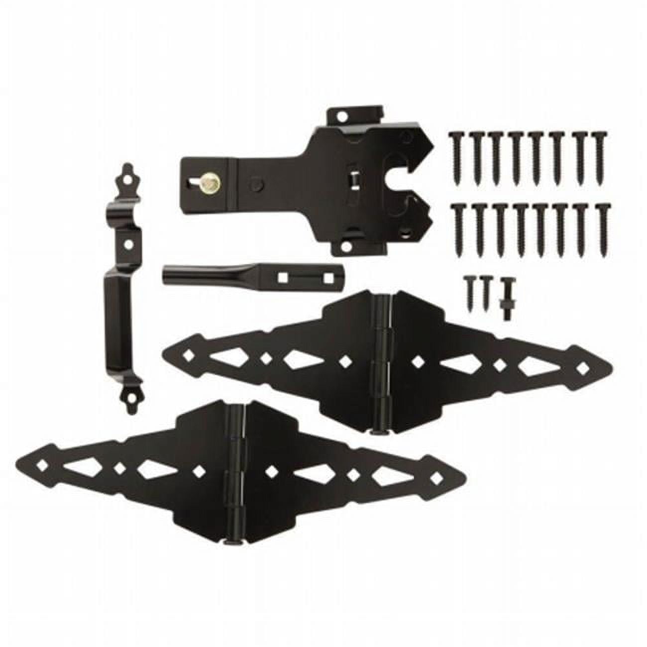 Ameristar Perimeter Sec 430-P/BN Walk Gate Set Deluxe Black - Walmart.com