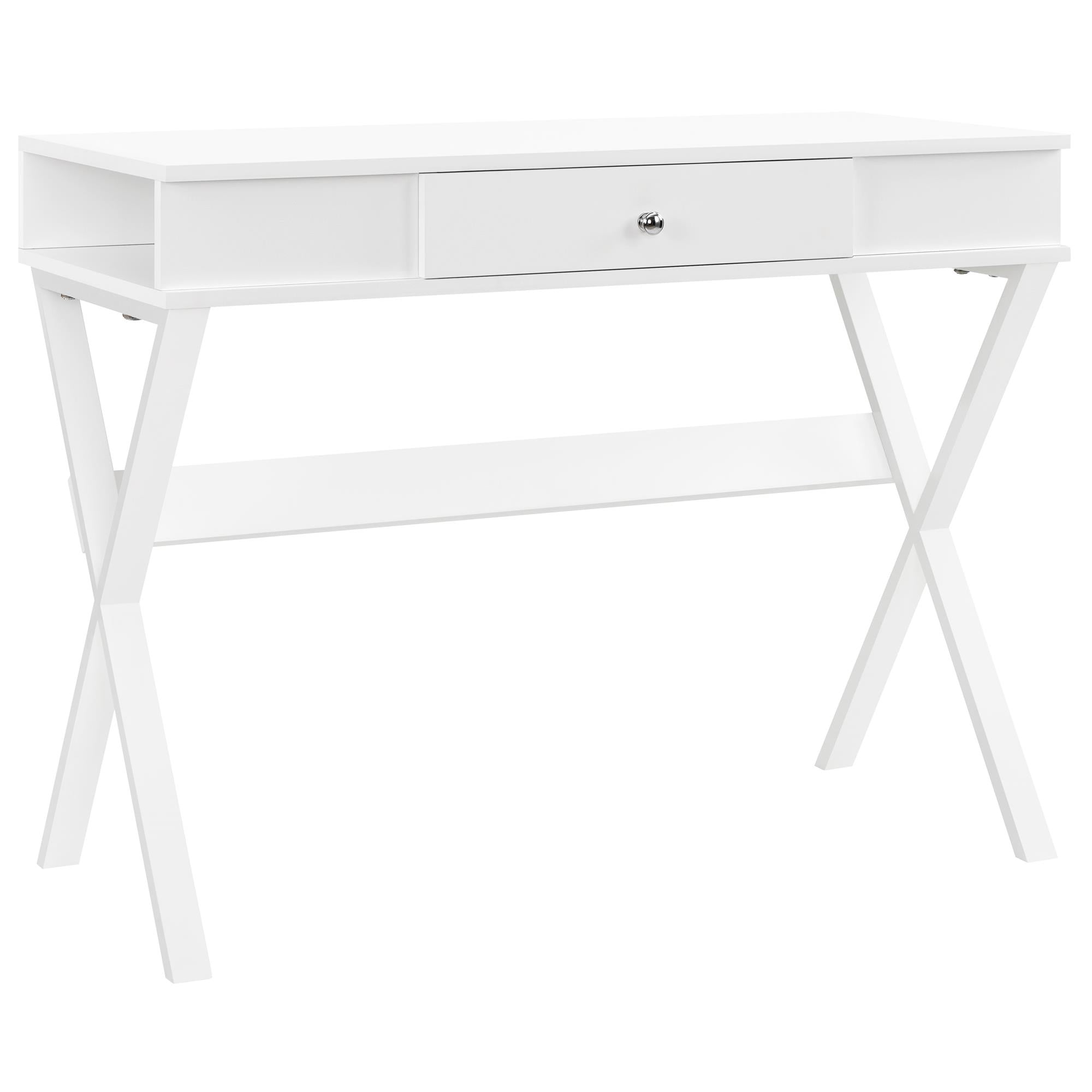 Ameriwood Home Campaign Computer Desk, White - Walmart.com
