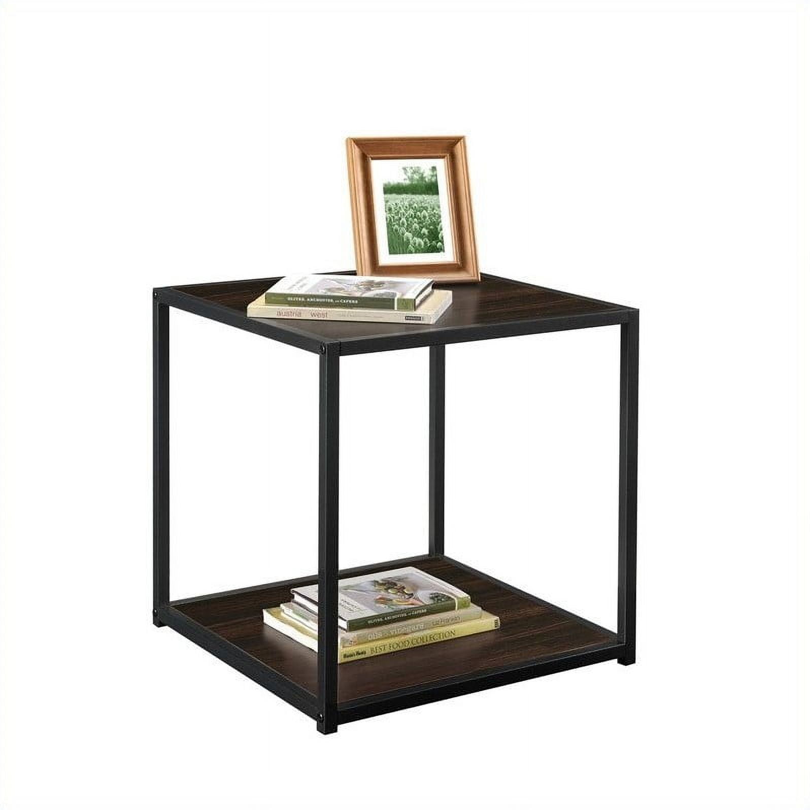 Ameriwood Home Canton End Table with Metal Frame, Espresso - Walmart.com