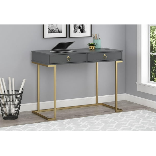 Ameriwood Home Serenity Computer Desk, Graphite Gray - Walmart Business ...