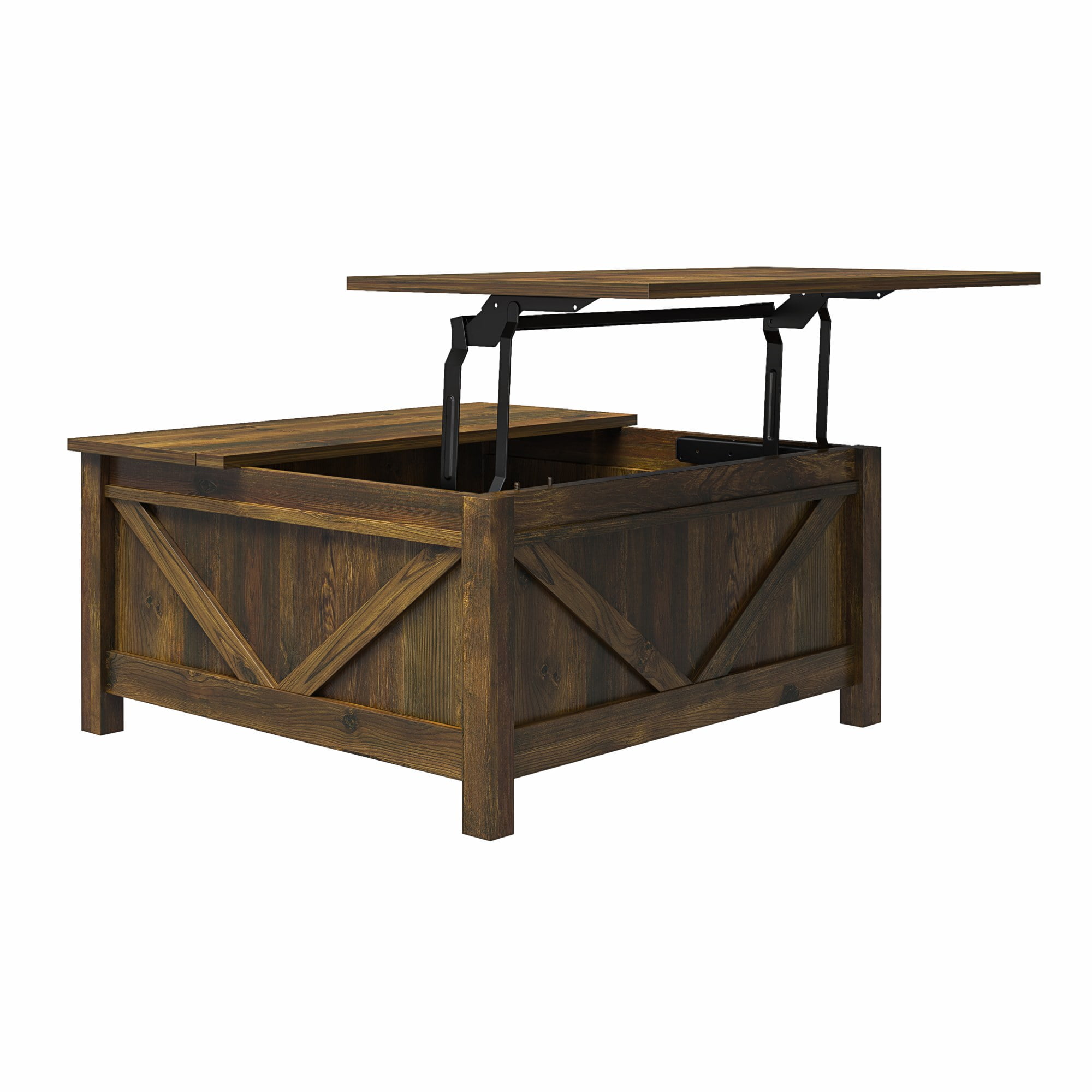 Ameriwood Home Farmington Lift-Top Coffee Table in Rustic - Walmart.com
