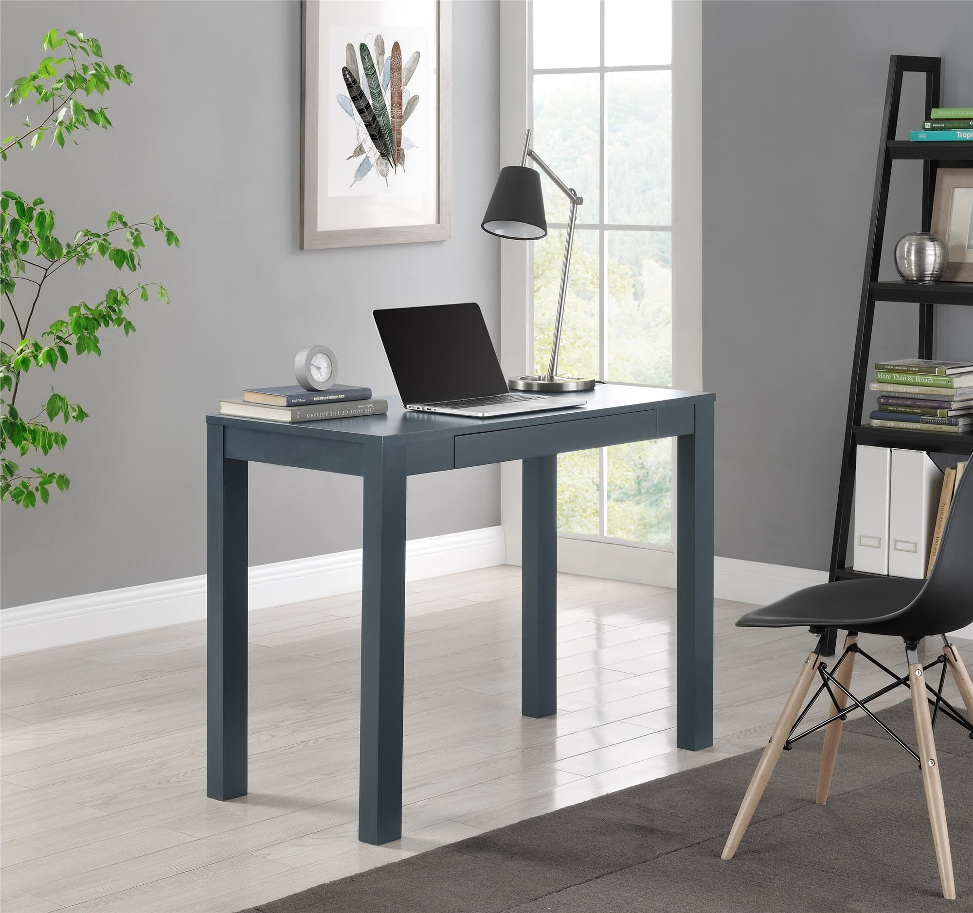 Ameriwood Home Glyndon Computer Desk with Drawer, Gray - Walmart.com