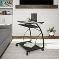 Ameriwood Home Mobile Computer Cart/Desk, Black - Walmart.com