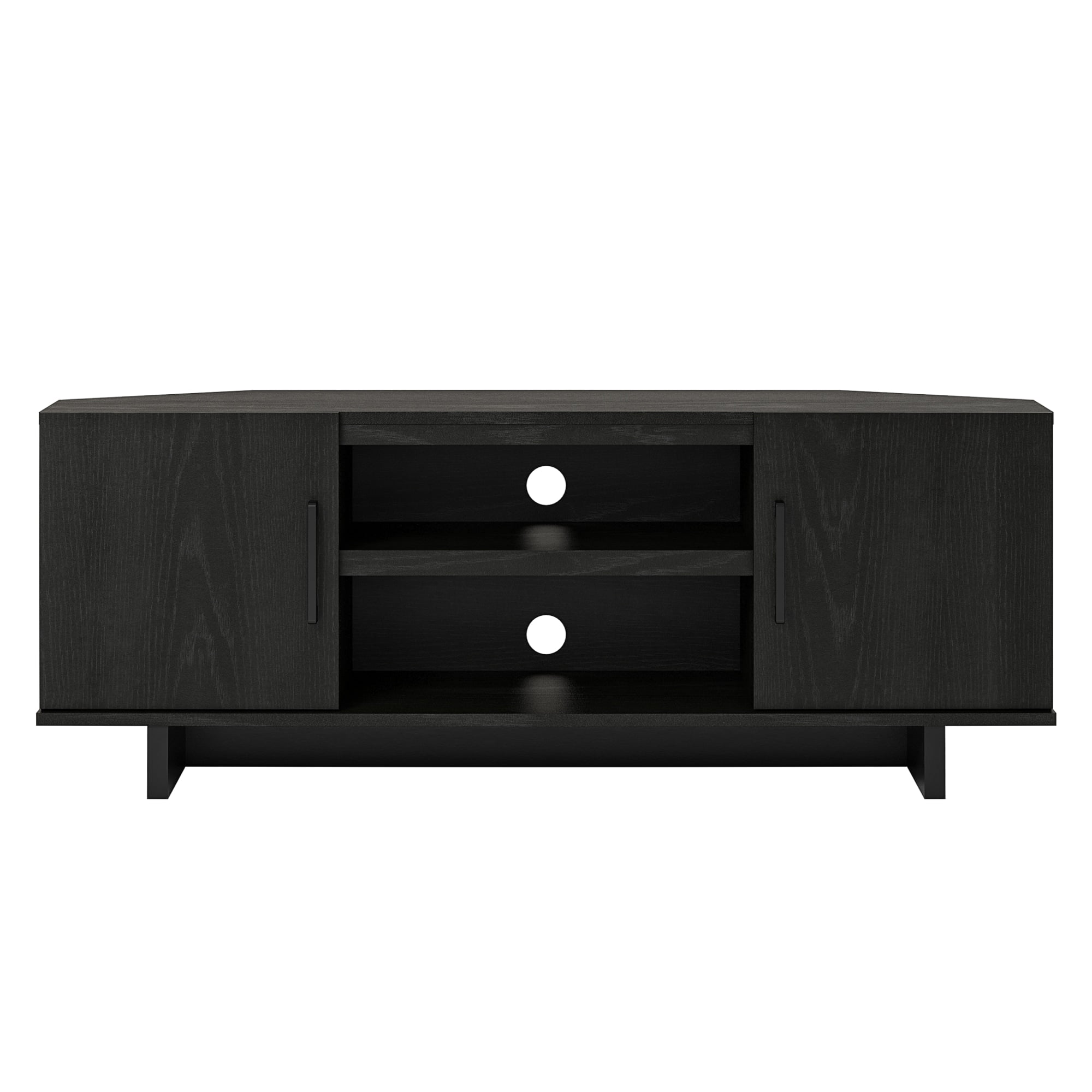 Ameriwood Home Southlander Corner TV Stand for TVs up to 50" in Black Oak - Walmart.com