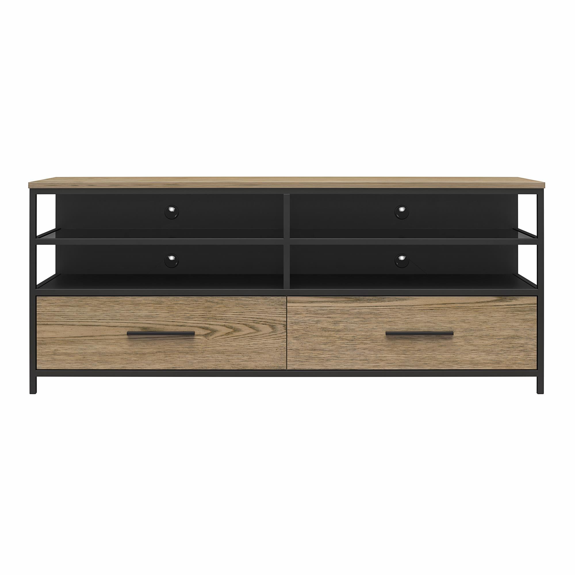 Ameriwood Home Structure TV Stand for TVs up to 60", Sterling Oak Wood ...