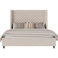 Amerlife King Size Bed Frame with 65" Tall Headboard, Upholstered ...