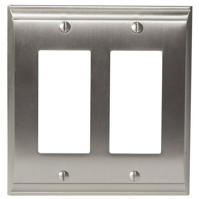 Amerock 1906899 Candler Double Rocker Switch Plate - Nickel - Walmart.com