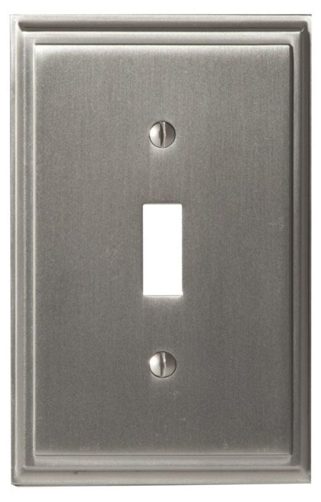 Amerock 1906958 Mulholland Single Toggle Switch Plate - Nickel ...