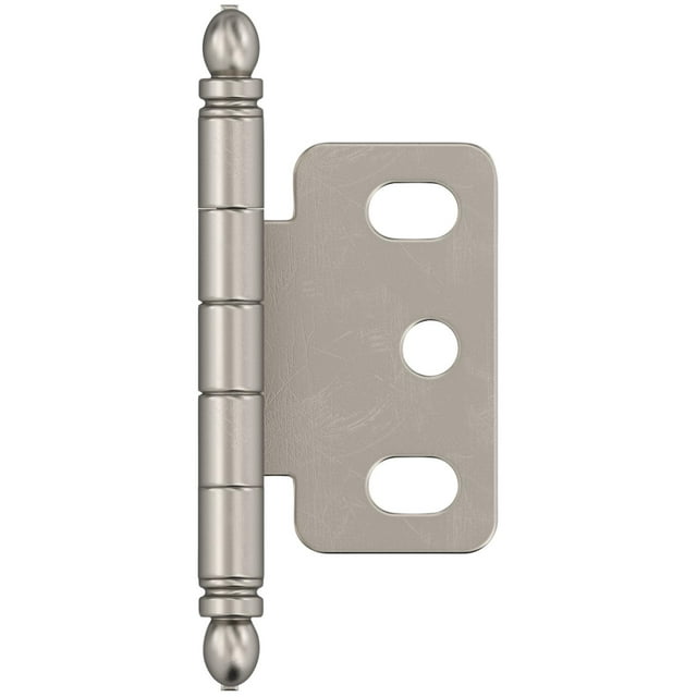 Amerock PK3180TB Inset Hinges Functional Cabinet Hinges Wrap Hinges ;Satin Nickel - Walmart.com