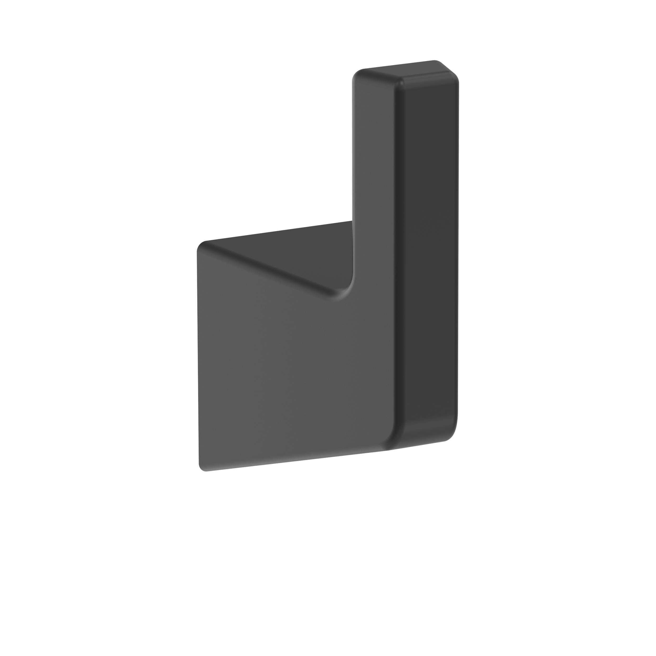 Amerock Blackrock Matte Black Single Prong Robe Hook - Walmart.com