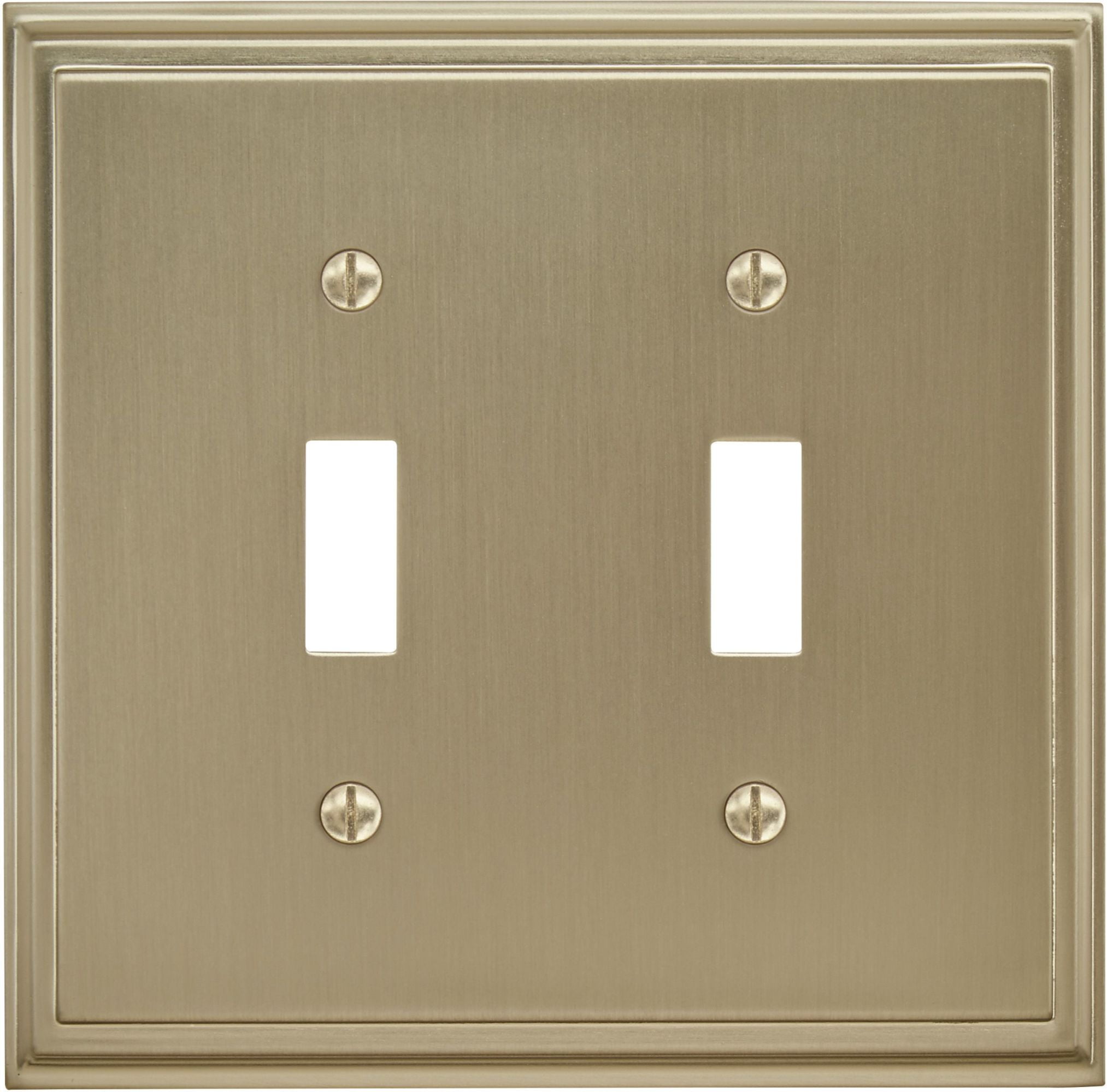 Amerock Bp36515 Mulholland Double Switch Outlet Wall Plate - Gold ...