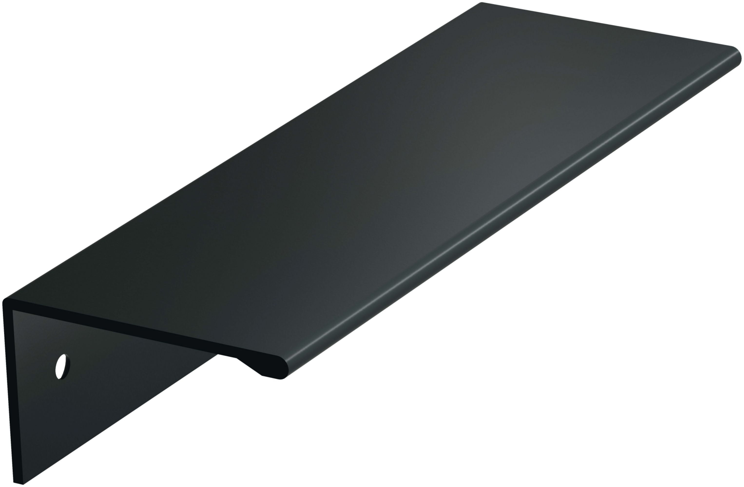 Amerock Edge Pull 3-3/4 in (96 mm) Center-to-Center Flat Black Cabinet ...