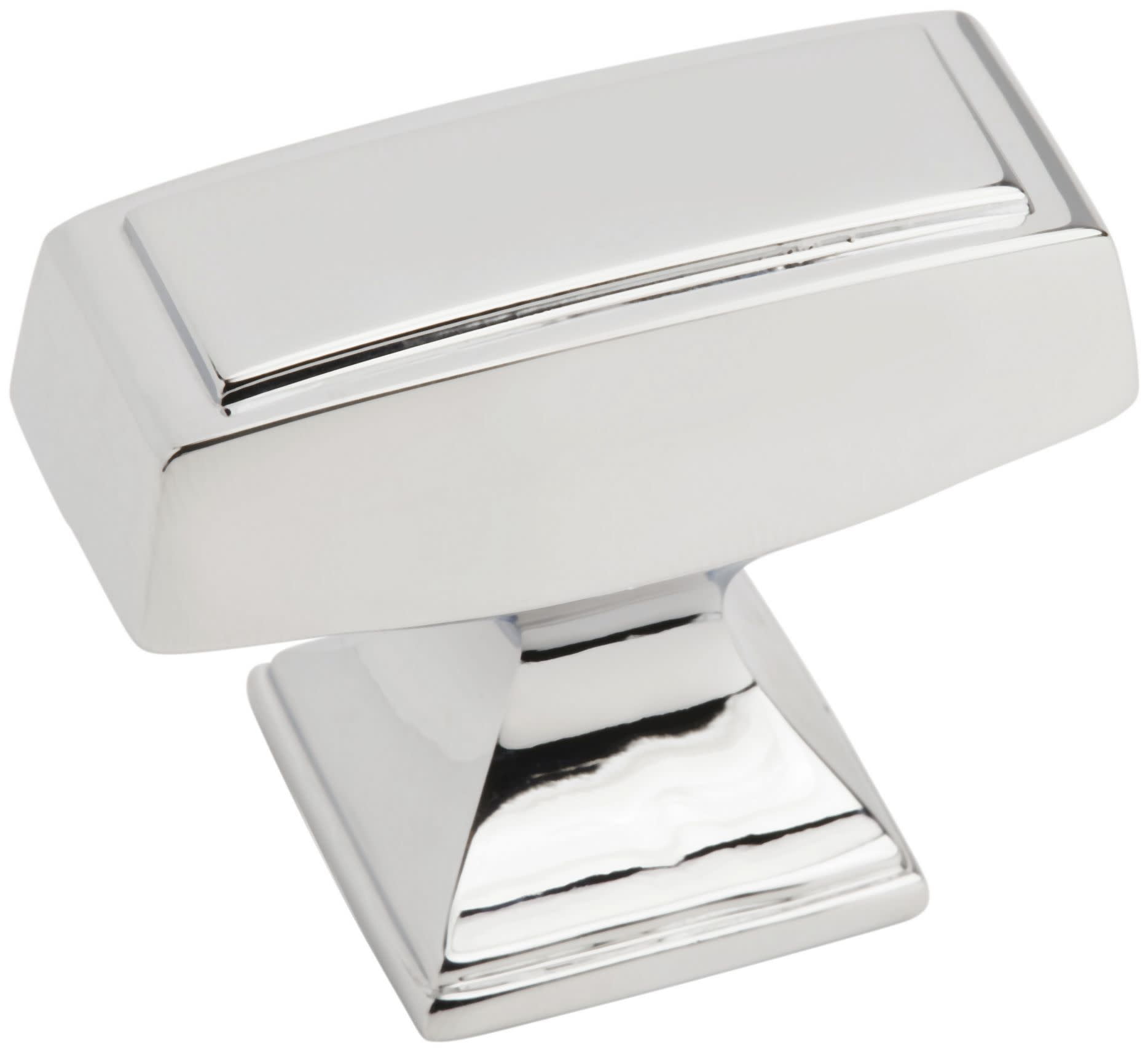 Amerock Bp535342 Mulholland 1-1/2" Rectangular Cabinet Knob - Chrome ...