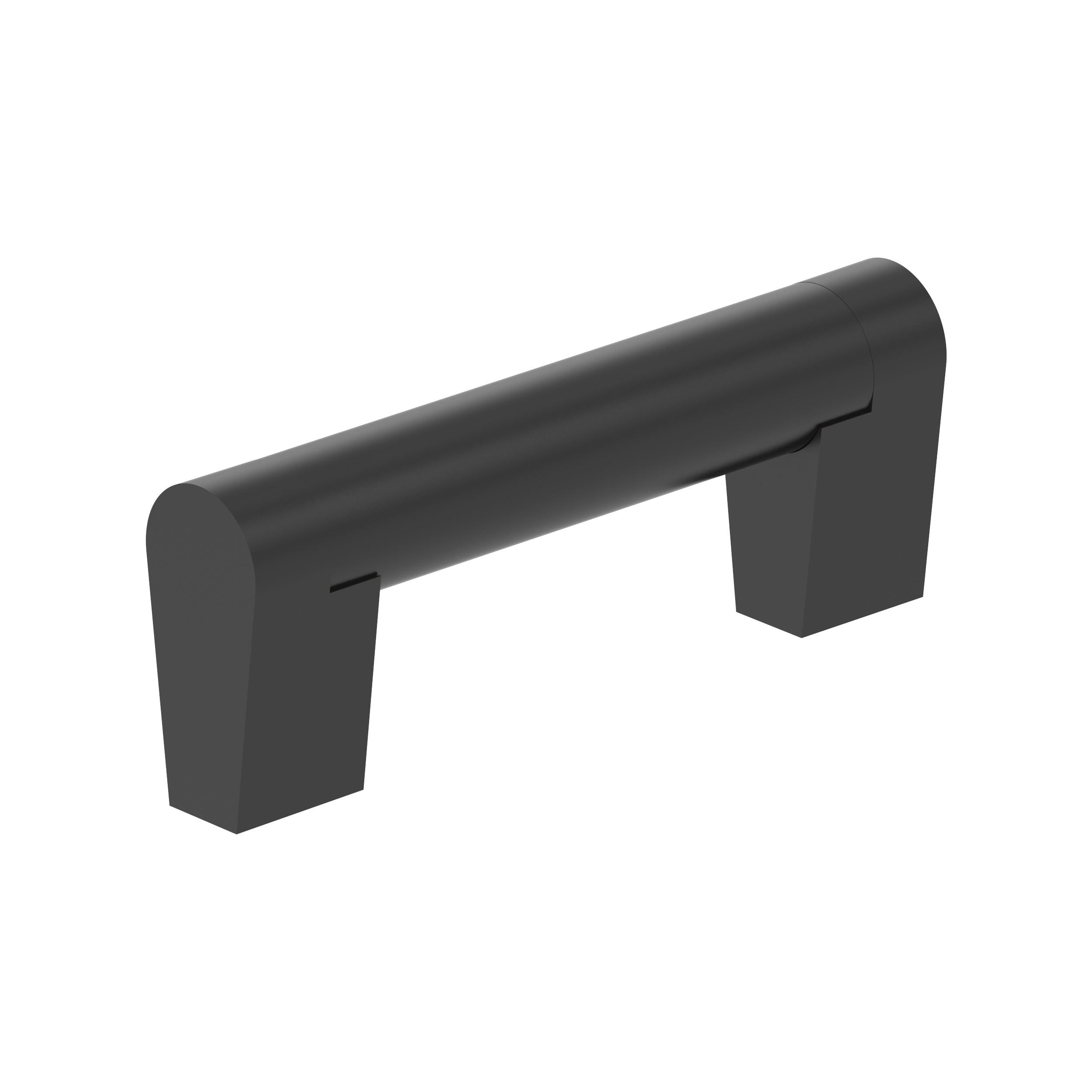 Amerock Composite 3 inch (76mm) Center-to-Center Matte Black Cabinet ...