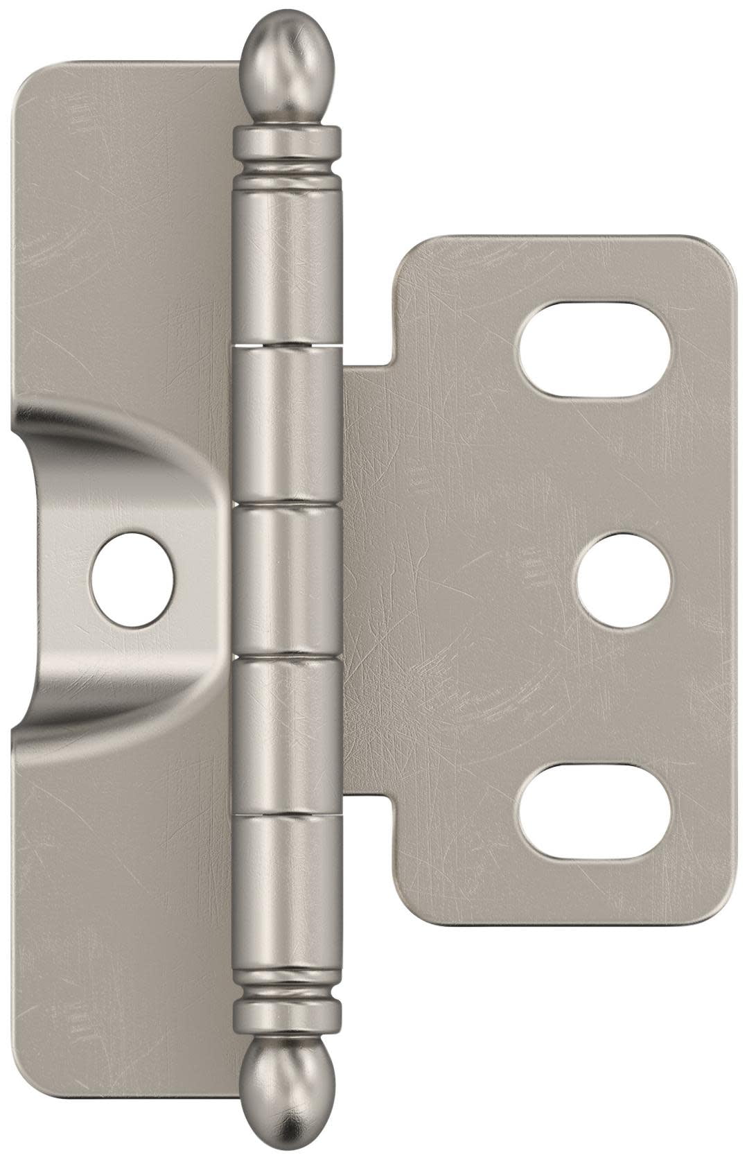 Amerock Pk3175tb Functional Hardware Full Inset Wrap Cabinet Door Hinge - Nickel - Walmart.com