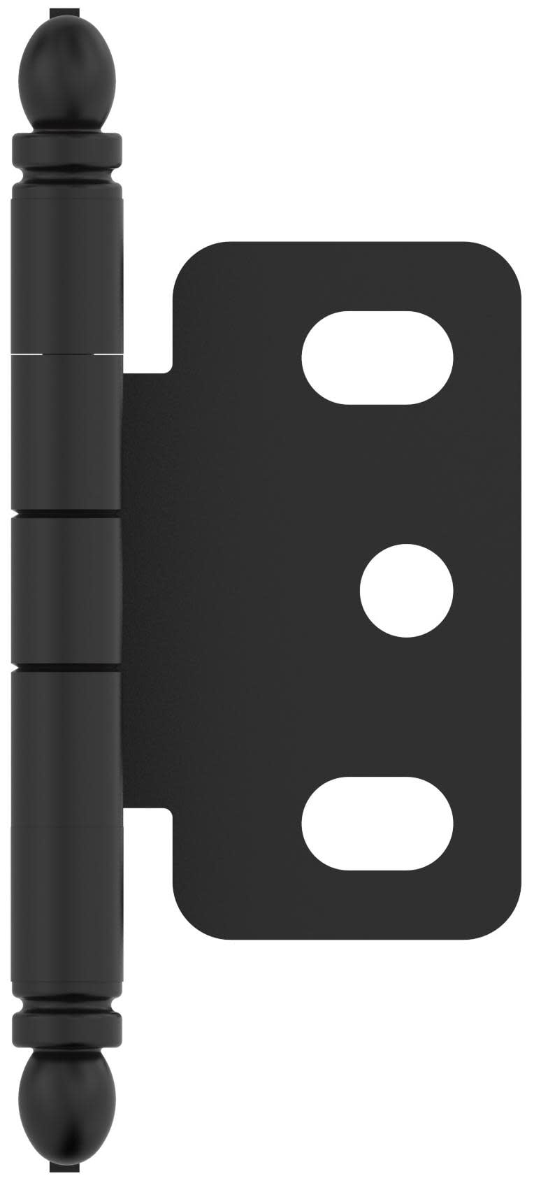Amerock Pk3180tb Functional Hardware Full Inset Wrap Cabinet Door Hinge - Black - Walmart.com