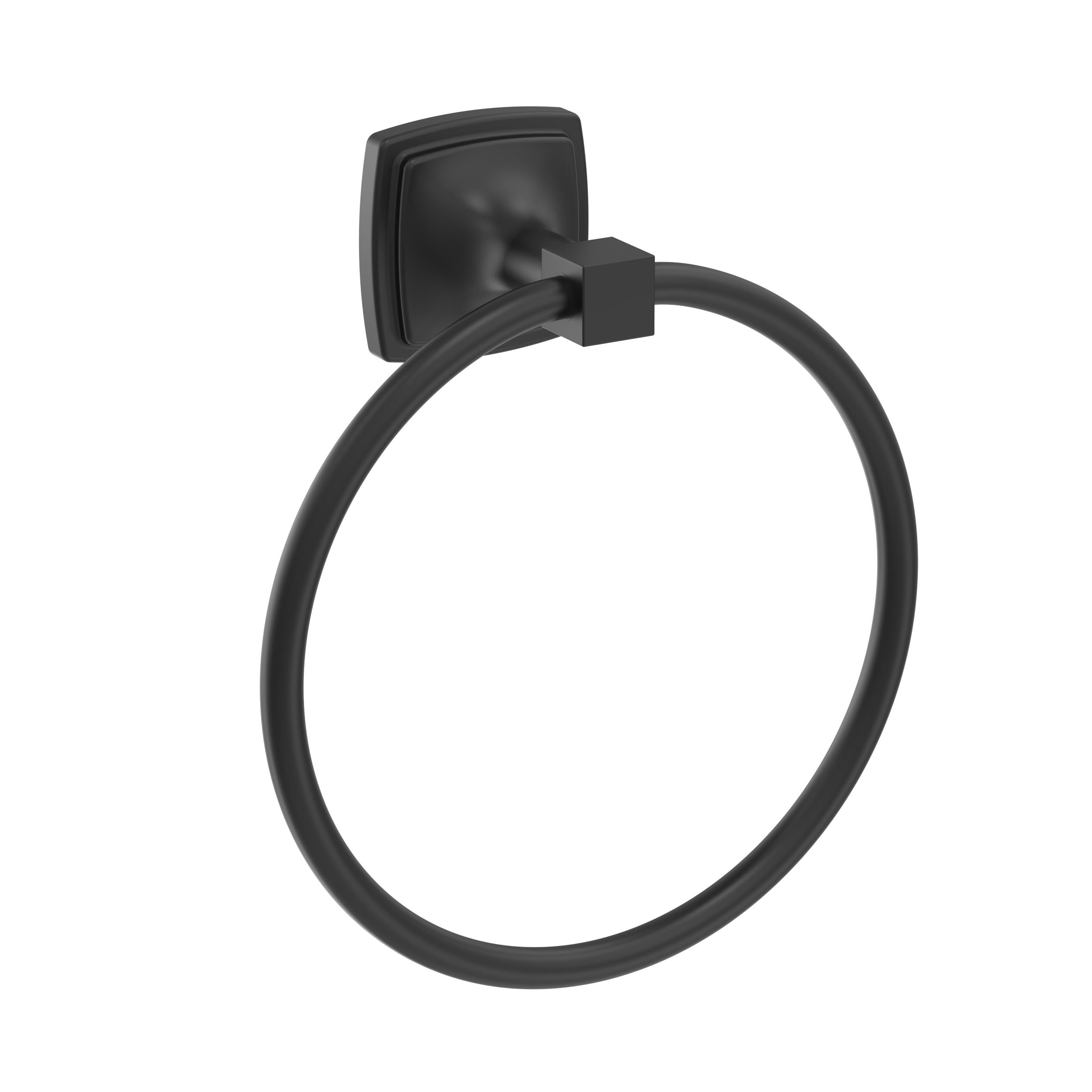 Amerock Stature Matte Black Closed Towel Ring - Walmart.com