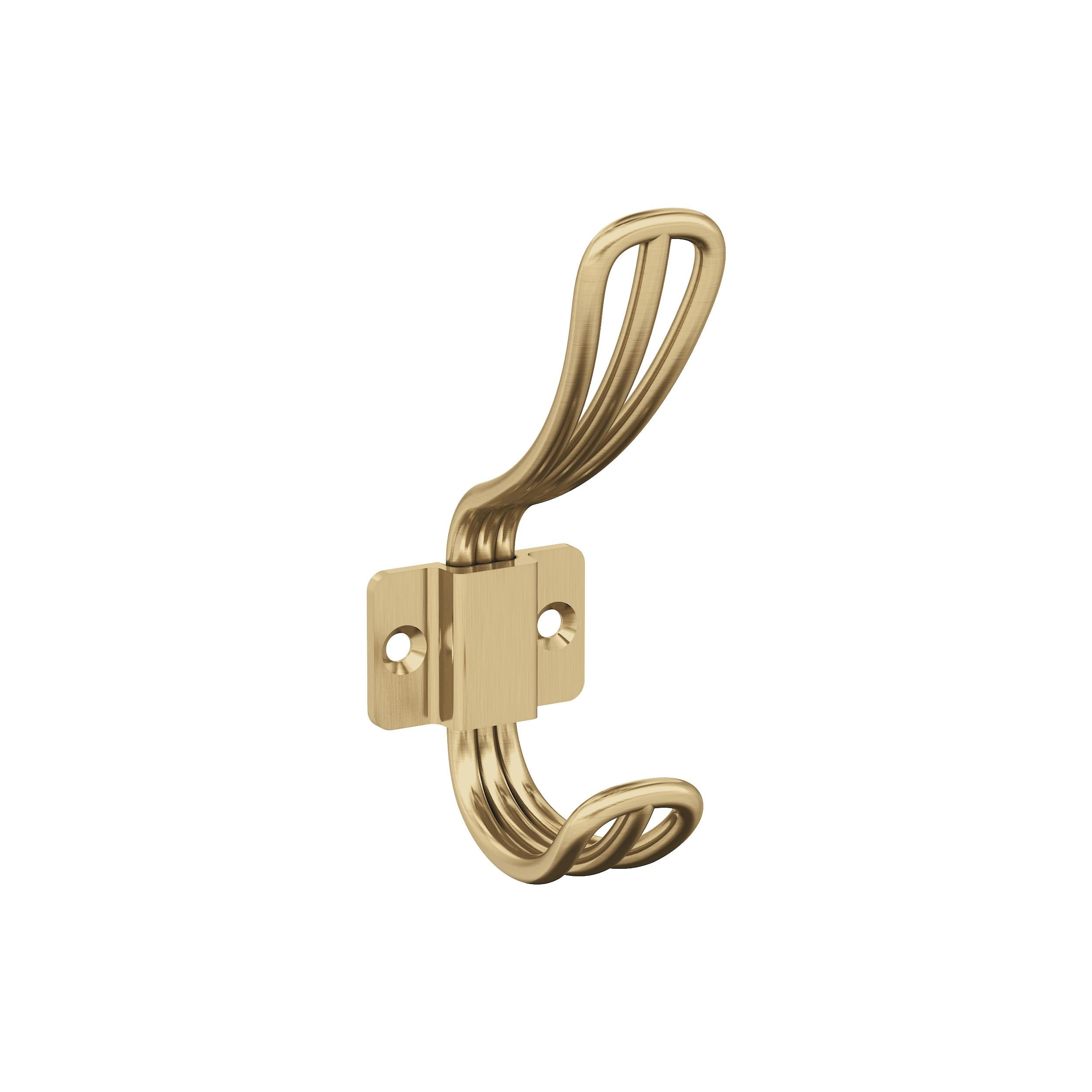 Amerock Vinland Transitional Double Prong Champagne Bronze Wall Hook ...