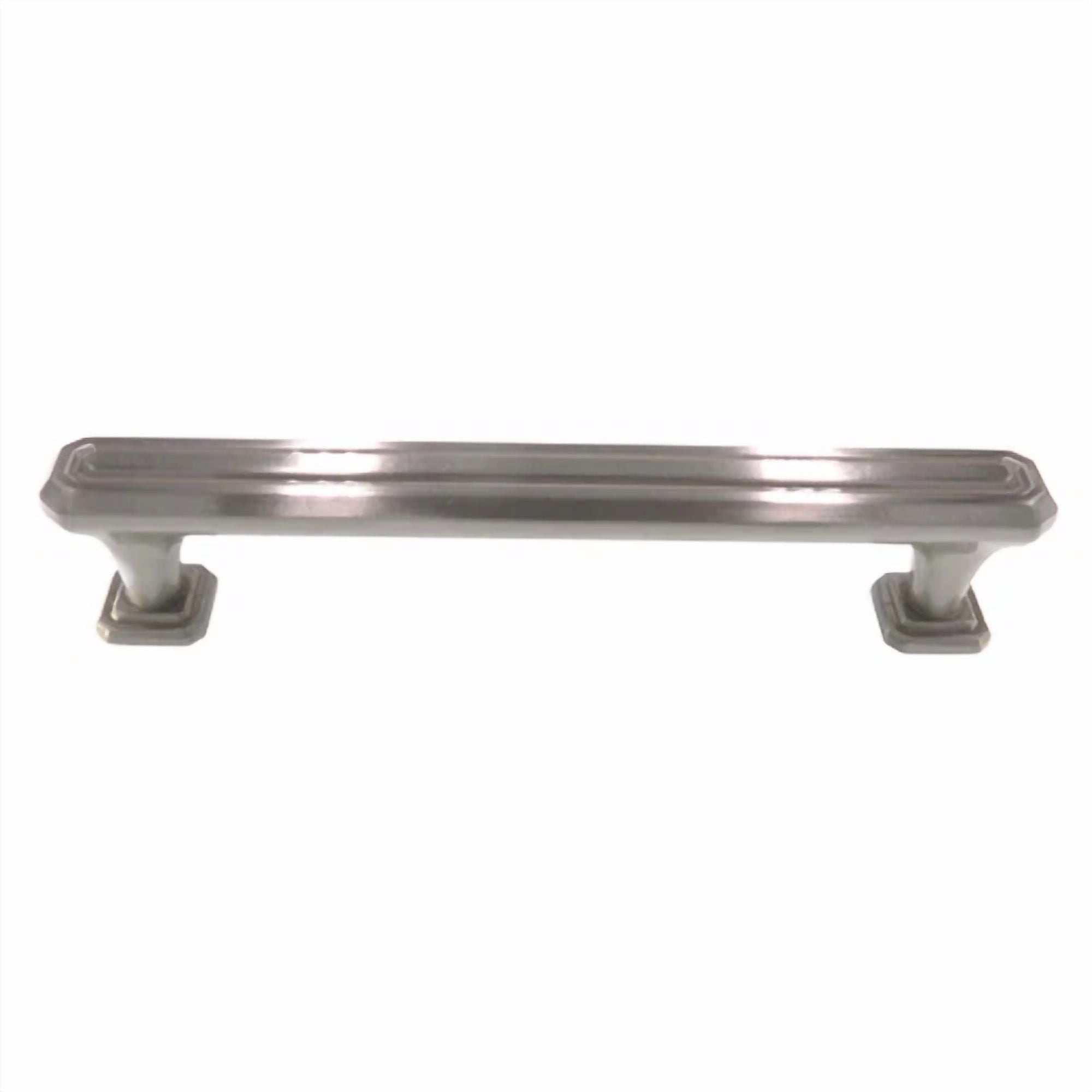 Amerock Wells Satin Nickel 6 1/4" (160Mm) Ctr Bar Pull Cabinet Handle ...