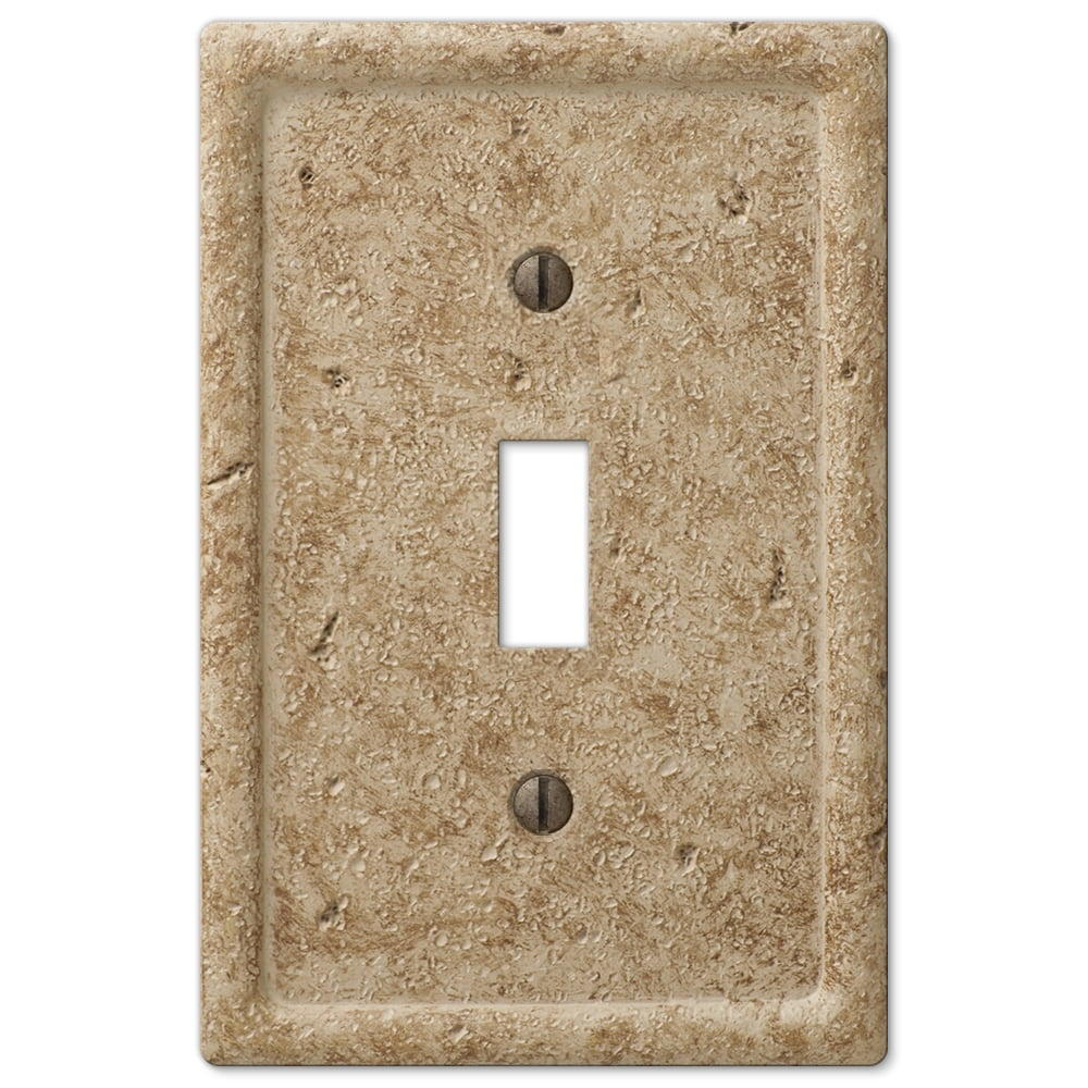Amerrelle 8351TNC 1 Tumbled Stone Switch Plate - Walmart.com