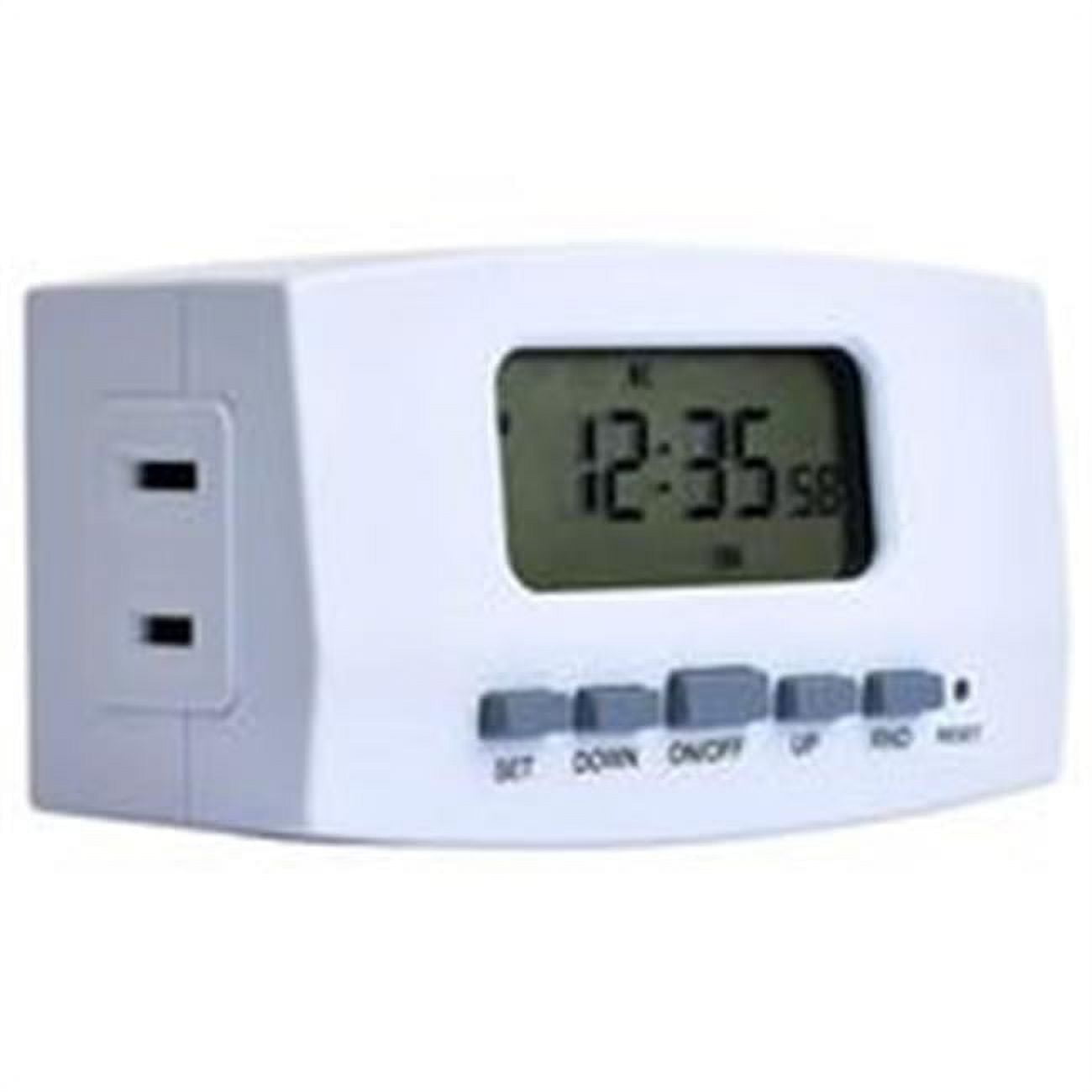 Amertac Indoor Digital Timer 120 V White - Walmart.com