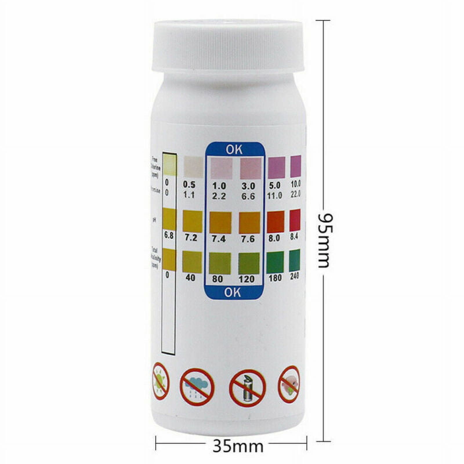 Amerteer 100Pcs Chlorine Dip Test Strip,Hot Tub SPA Swimming Pool PH ...