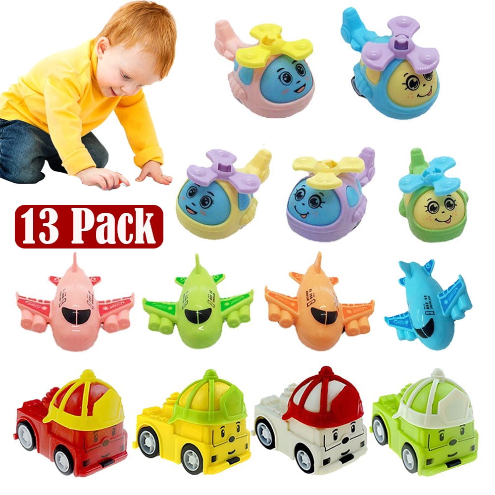 Amerteer 13 Pack Pull Back Airplane Toys Set Friction Powered Racing ...