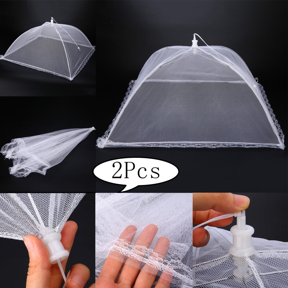 Amerteer (2 pack) Large and Tall 16x16inch Pop-Up Mesh Food Covers Tent ...