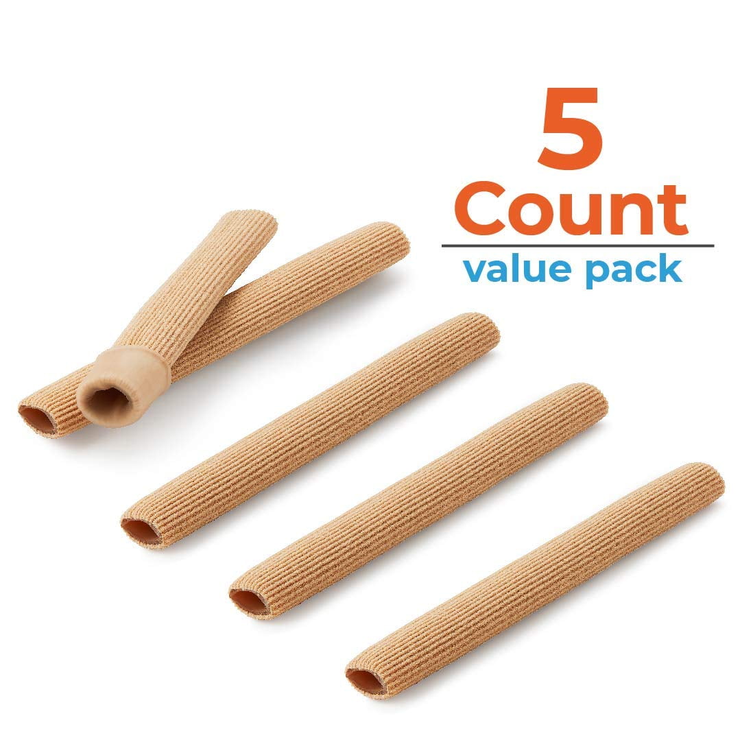 Amerteer 5 Pack Toe Tubes Sleeves Protectors Cushions, Fabric & Gel ...