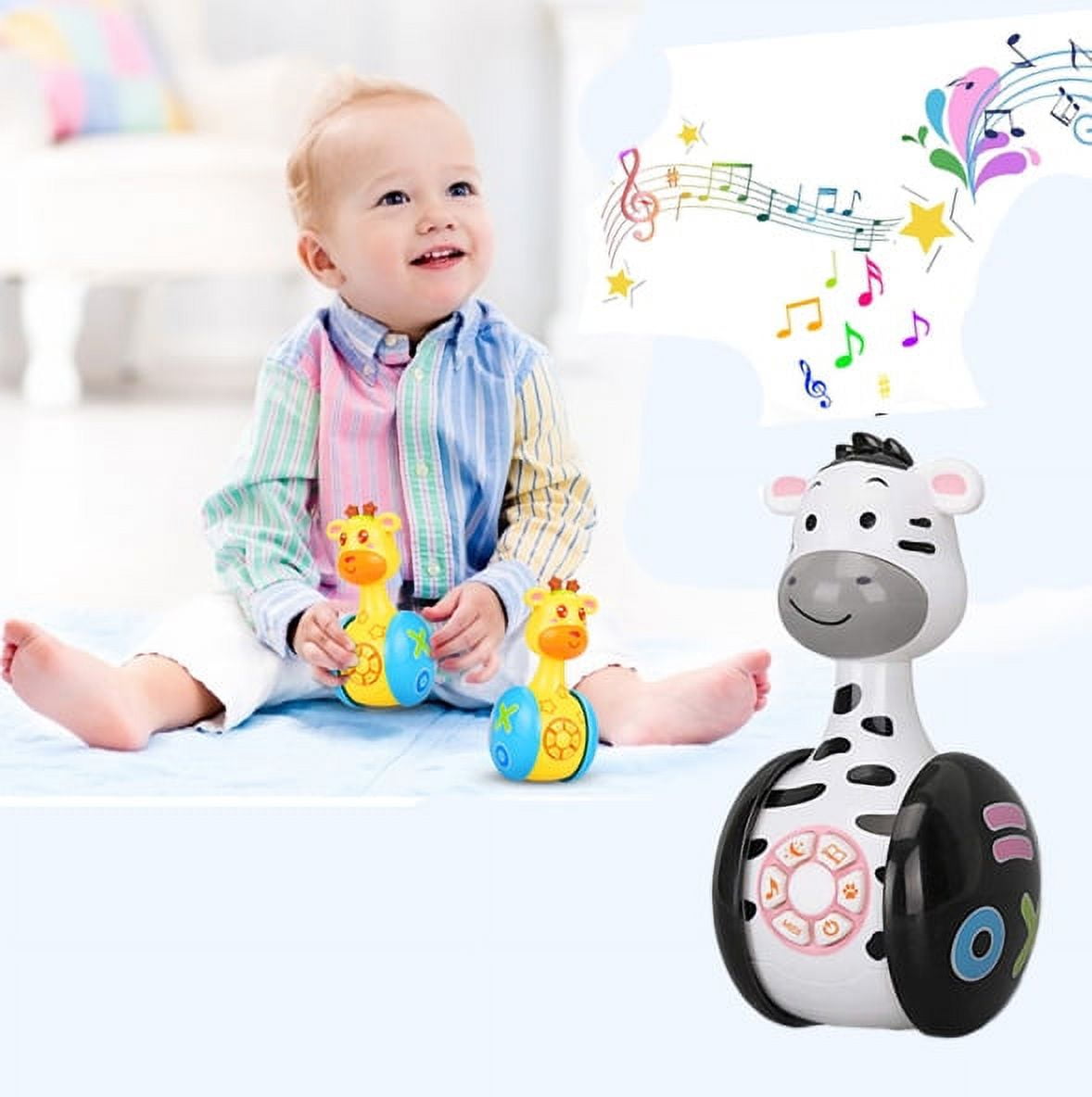 Amerteer Baby Toys for 6 Months Plus,Musical Toys Cartoon Giraffe Zebra ...