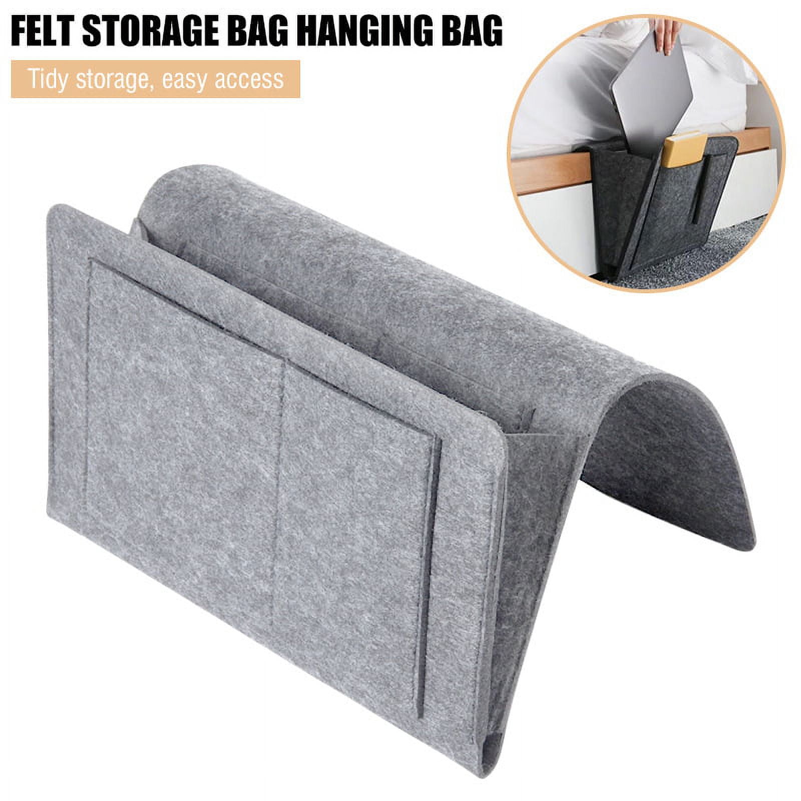 Amerteer Bedside Caddy,Bedside Storage Organizer,Table Cabinet Hanging ...