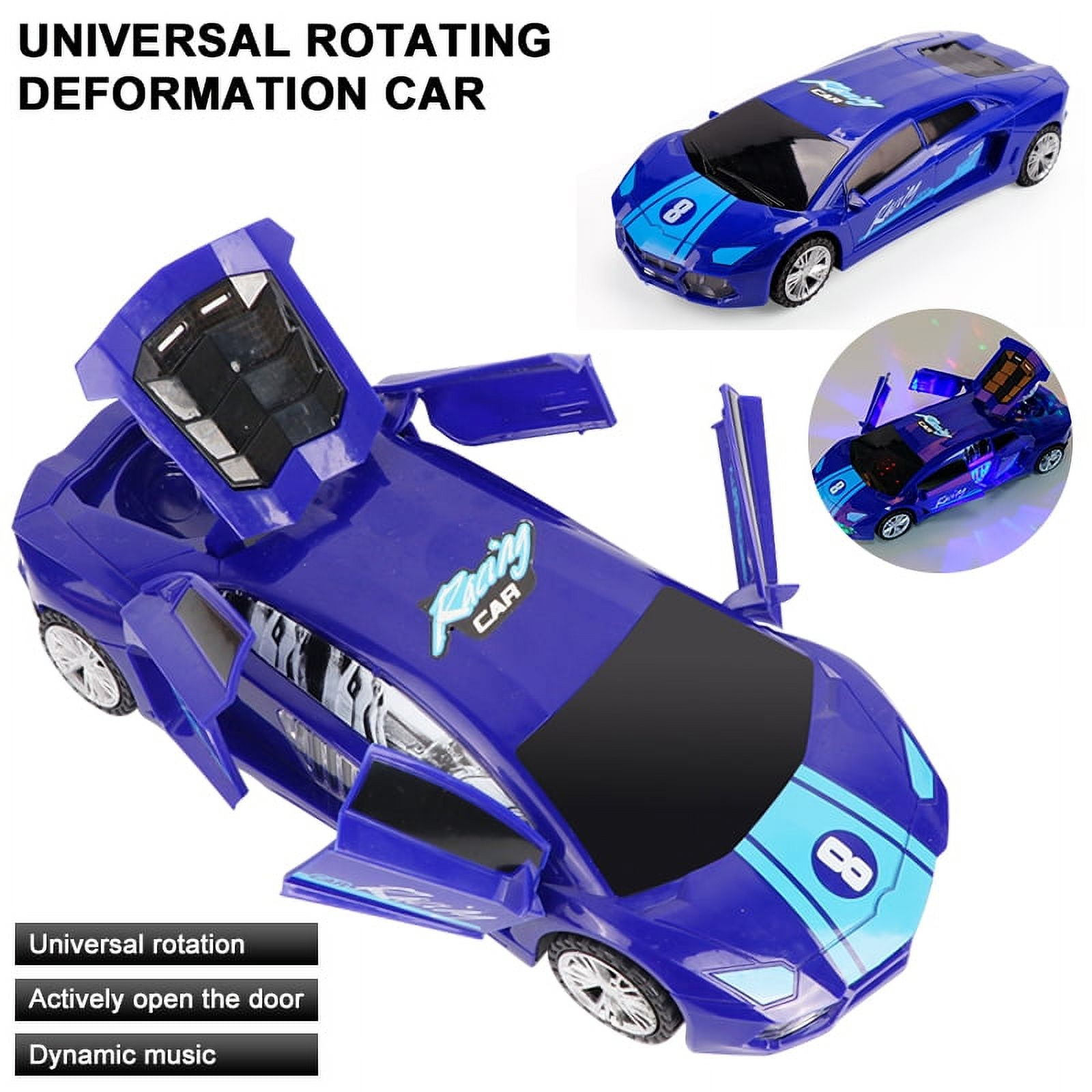 Amerteer Bump & Go Electric Car Toys for 3-9 Year Old Boys Transforming ...