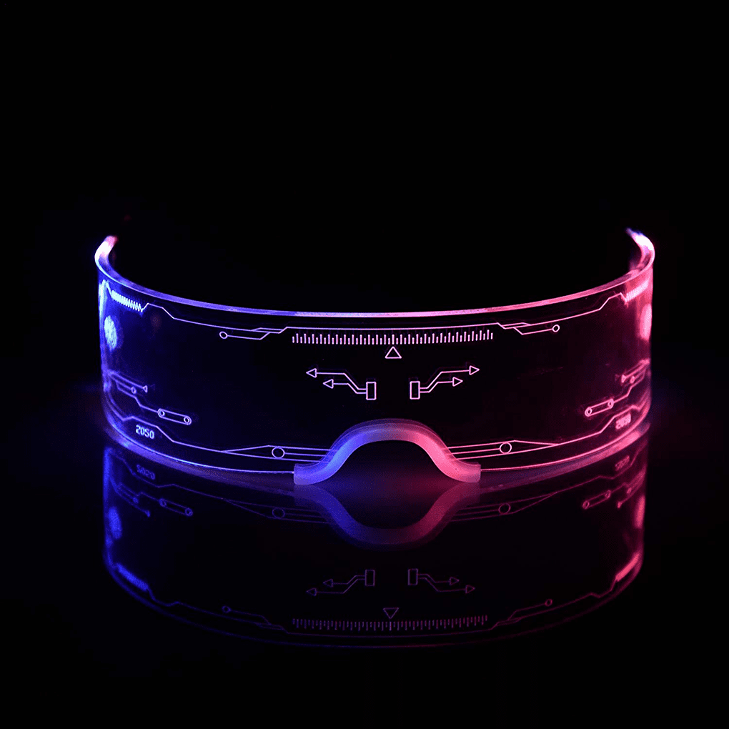 Amerteer LED Light Up Glasses for adultLED Visor Glasses 7Colors ...