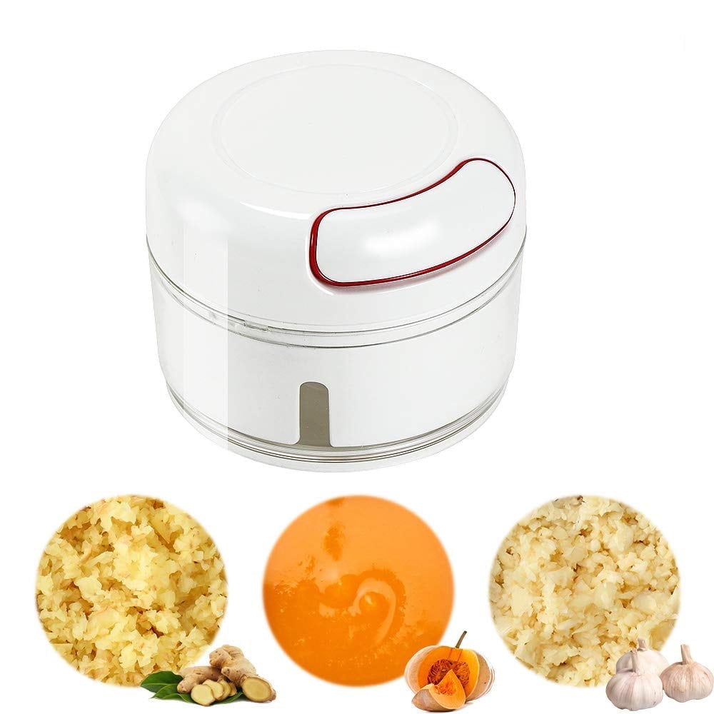 Amerteer Manual Food Chopper - Mini Hand Pull Food Processor Garlic ...