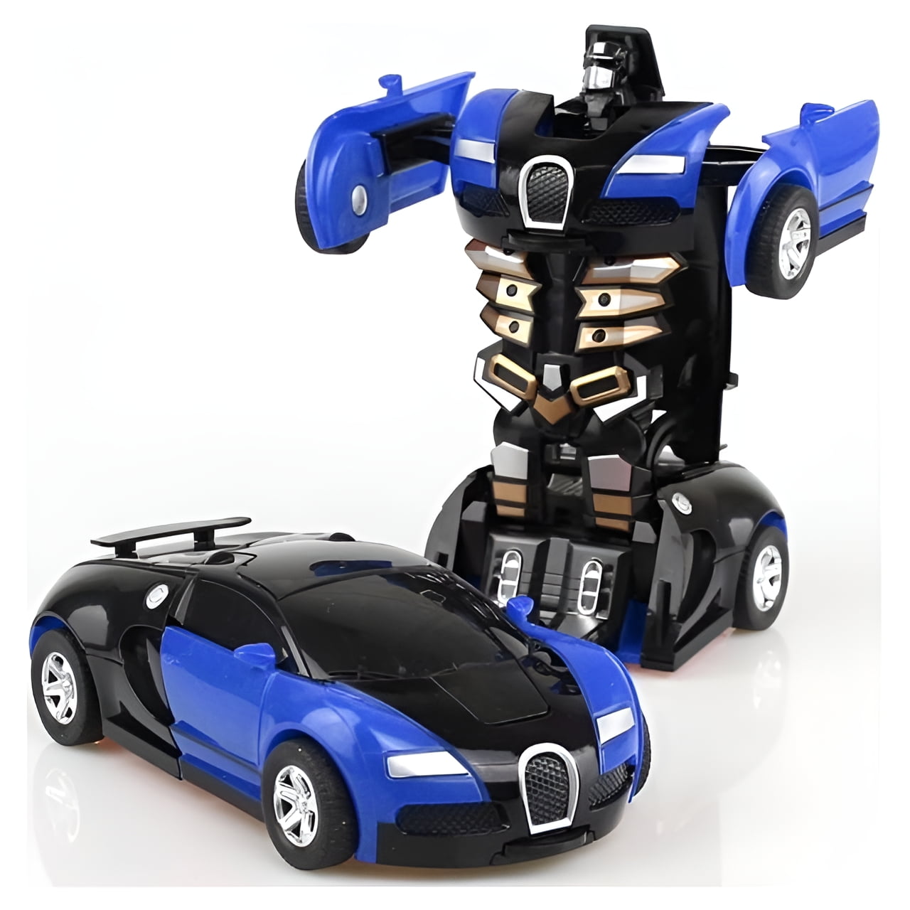 Amerteer Robot Rescue Bots,Deformation Car Robot Pull Back Car Toy for ...