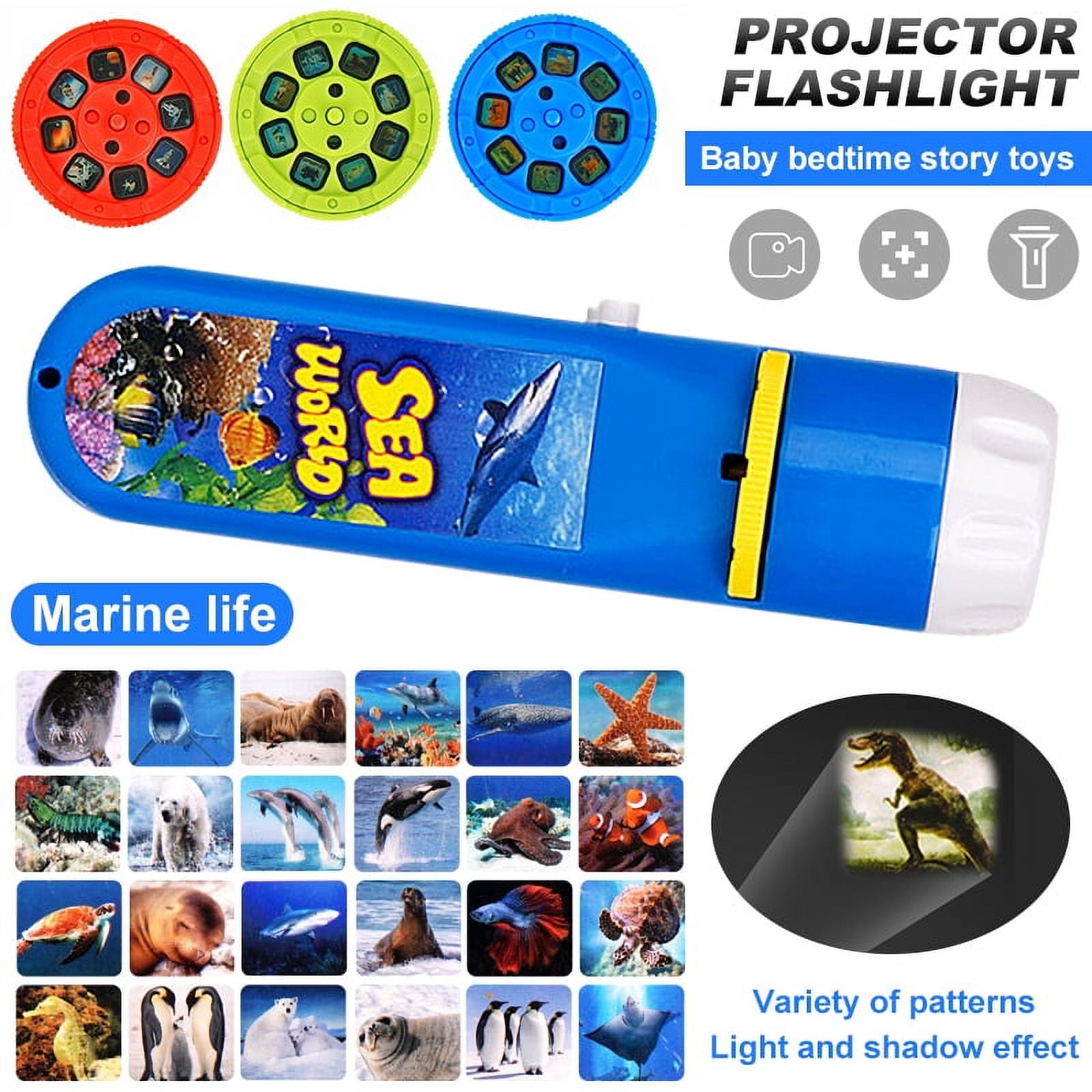 Amerteer Torch Projector Projection Lighting Story Torches Light Toy ...