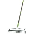 Ames 28252100 3.63" X 15.75" X 64" Fiberglass Leaf Rake with 16 Tines ...