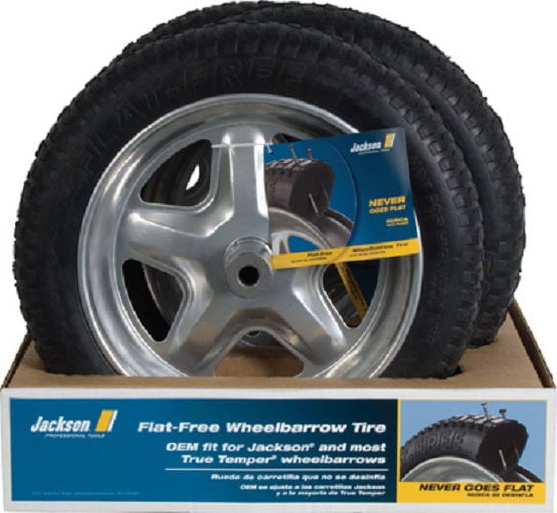 Ames / Jackson SFFTCC 16" Sport Flat Free Replacement Wheelbarrow Tire ...