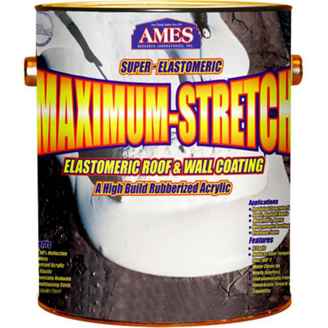 Ames Research Laboratories MSS1 Water Base High Strength Elastomeric Roof Coating - Gallon ...